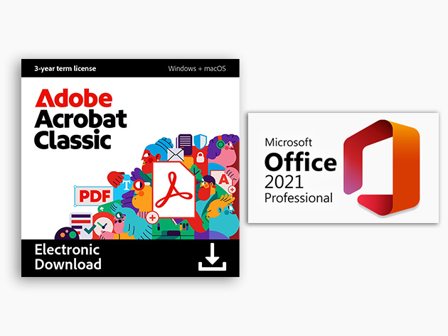 Adobe Acrobat Classic + Microsoft Office Professional Bundle – Gadgeteur